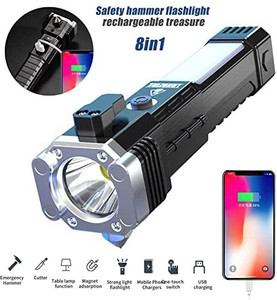 Wonder World Rechargeable Flashlight Long Beam Range & Power Bank 5 hrs ...