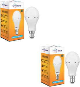 Wipro 15W LED Bulb (Pack of 2) with backup of upto 4 hrs Bulb Emergency ...