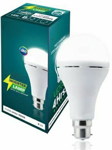 Realise India 12 Watts Rechargeable B22 LED White inverter Bulb ...