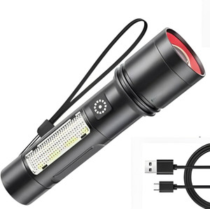 Zeno volt SMALL SUN ZOOMABLE LED METAL TORCH) with SOS Function, 9W ...