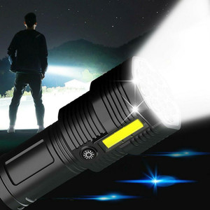 WunderVoX Powerful 12 LED Zoom COB Side Torch 5 hrs Torch Emergency ...