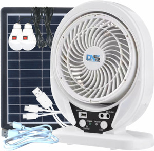 Daily Needs Shop Solar Chargeable Table Fan 180° Rotate 4500 mAh ...