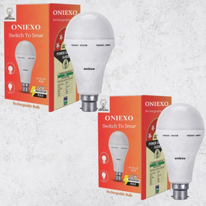 ONIEXO Essential 12W Rechargeable LED Bulb for Home-006 4 hrs Bulb ...