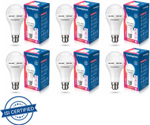 Crompton LED12WDFINVNB4DCDL_Pack of 6 3.5 hrs Bulb Emergency Light ...