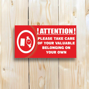 voorkoms Attention Sign Board Sun Board For Office, Mall. Colleges, 8x4 ...