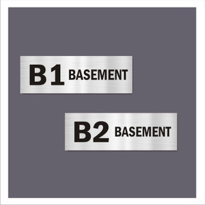 Mindcraftz Basement Floor Sign Board Silver Color Emergency Sign Price ...