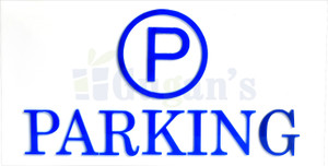 Gugan's Acrylic Embossed Parking, Parking sign, Self Adhesive signboard ...