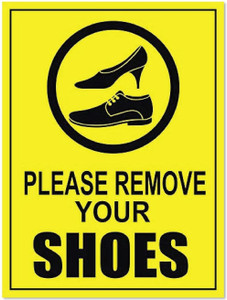Denwud Please Remove Footwear Emergency Sign Price in India - Buy ...