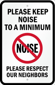 RLDigitalUnits PLEASE KEEP NOISE TO A MINIMUM SIGN BOARD Emergency Sign ...