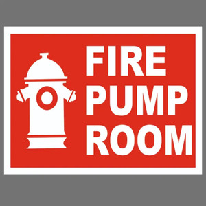 SignVes Fire Pump Room Signage Board, 8x6 Inch, Pack of 2 Emergency ...
