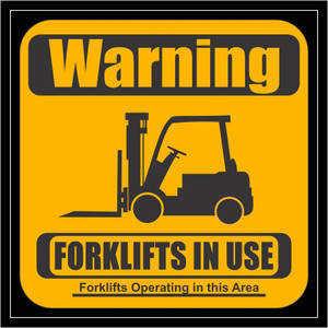 Ordershock Warning Forklifts In Use For Road Construction Area Sing ...