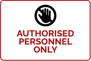 Gugan's Authorised Personnel Only Emergency Sign Price in India - Buy ...