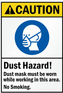 RLDigitalUnits CAUTION DUST HAZARD SIGN BOARD Emergency Sign Price in ...