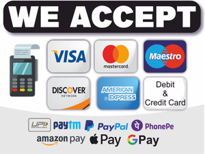 Ordershock We Accept All Payment Method Sign Board Sun Board For Shop ...