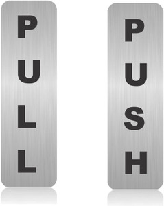Morpankh PULL-PUSH Steel brushed sign board Emergency Sign Price in ...
