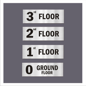 Mindcraftz Three Floor Sign Boards Silver Color Emergency Sign Price in ...