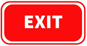 RLDigitalUnits EXIT SIGN BOARD Emergency Sign Price in India - Buy ...