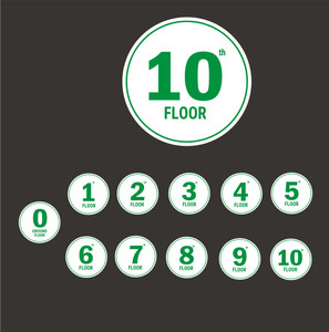 Mindcraftz G Plus Ten floors Round Green color Stairs Lifts Lobby ...