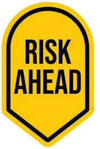 RLDigitalUnits RISK AHEAD sign board Emergency Sign Price in India ...