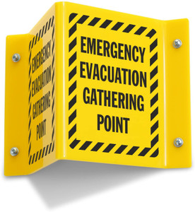 RLDigitalUnits V-Sign : Emergency Evacuation Gathering Point, Sign ...