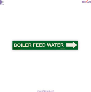 SiteSure SiteSure Boiler Feed Water Pipe Marking Label, @ 64.9/piece ...