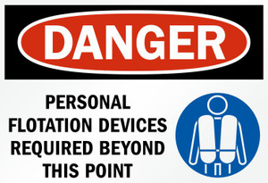 RLDigitalUnits DANGER PERSONAL FLOTATION DEVICES REQUIRED BEYOND THIS ...