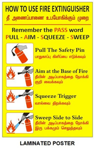 MOHAN AGENCIES HOW TO USE FIRE EXTINGUISHER POSTER Emergency Sign Price ...