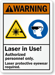 RLDigitalUnits WARNING LASER IN USE! SIGN BOARD Emergency Sign Price in ...