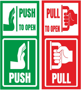 surmul Push Out & Pull Sign Board Perfect For Offices, Shops And Malls ...