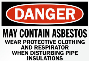 RLDigitalUnits DANGER MAY CONTAIN ASBESTOS SIGN BOARD Emergency Sign ...