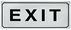 parspar EXIT Sing Board Emergency Sign Price in India - Buy parspar ...