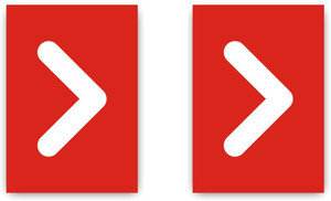 Mindcraftz Arrows board for signboards Red color Emergency Sign Price ...