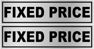 Ordershock Fixed Price Sign Board For Shop, Mall, Restaurant Multicolor ...