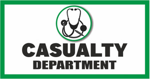 Ordershock Casualty Depart Sign Board Sun Board For Medical And ...