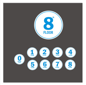 Mindcraftz G Plus Eight floors Round Blue color Stairs Lifts Lobby ...