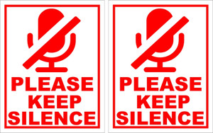 voorkoms Please Keep Silence Sign Board For School, CollegesSunboard ...