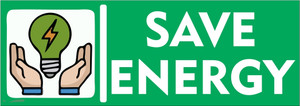 surmul Save Energy Sign Board For Office, Hospitals, Colleges Sunboard ...