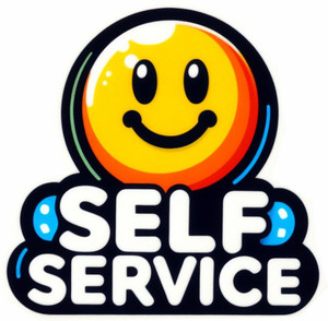 Ordershock Self-Service Sign Board Ideal for Restaurants and Cafés, 8 x ...