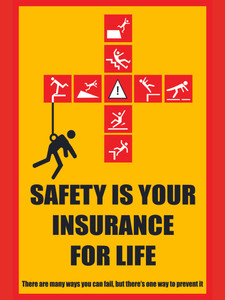 Ira Sign SAFETY IS YOUR INSURANCE FOR LIFE Emergency Sign Price in ...