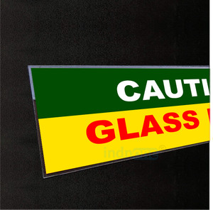 indnone Caution Glass Door Emergency Sign Price in India - Buy indnone ...