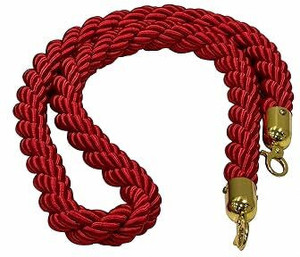 seven star decor 1.5m Braided Nylon Twisted Q Manager Barrier Rope with ...