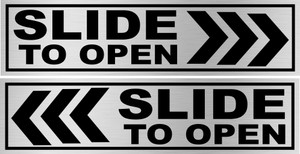 surmul Slide To Open Left And Right Sign Board For Office, Colleges ...