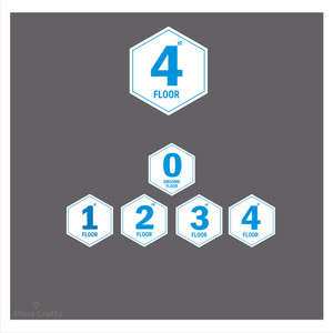 Mindcraftz G Plus Four floors Hexagon Blue Border style Stair Lift ...