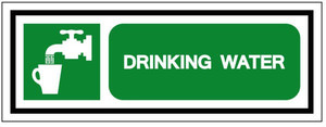 RLDigitalUnits DRINKING WATER SIGN BOARD Emergency Sign Price in India ...