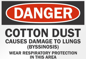 RLDigitalUnits DANGER COTTON DUST SIGN BOARD Emergency Sign Price in ...