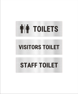 Mindcraftz Toilets Visitors Toilet Staff Toilet Acrylic sign board ...