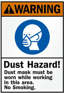 RLDigitalUnits WARNING DUST HAZARD! SIGN BOARD Emergency Sign Price in ...