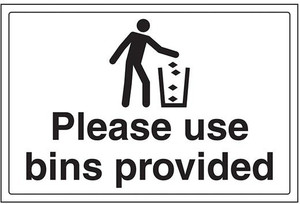 RLDigitalUnits Please use bins provided sign board Emergency Sign Price ...