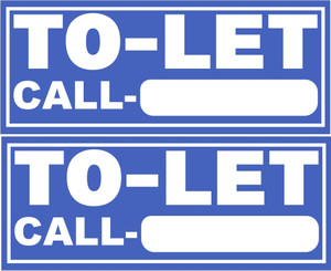 komstec To Let Sign Board Multicolor Sunboard 8x3.2 Inch Emergency Sign ...