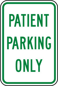 RLDigitalUnits PATIENT PARKING ONLY SIGN BOARD Emergency Sign Price in ...